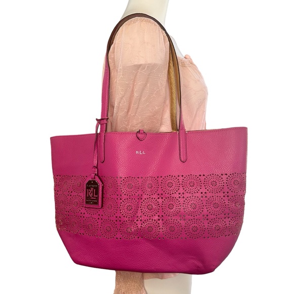 Ralph Lauren | Bags | Ralph Lauren Rll Littlebury Tote Bag Rose Pink ...